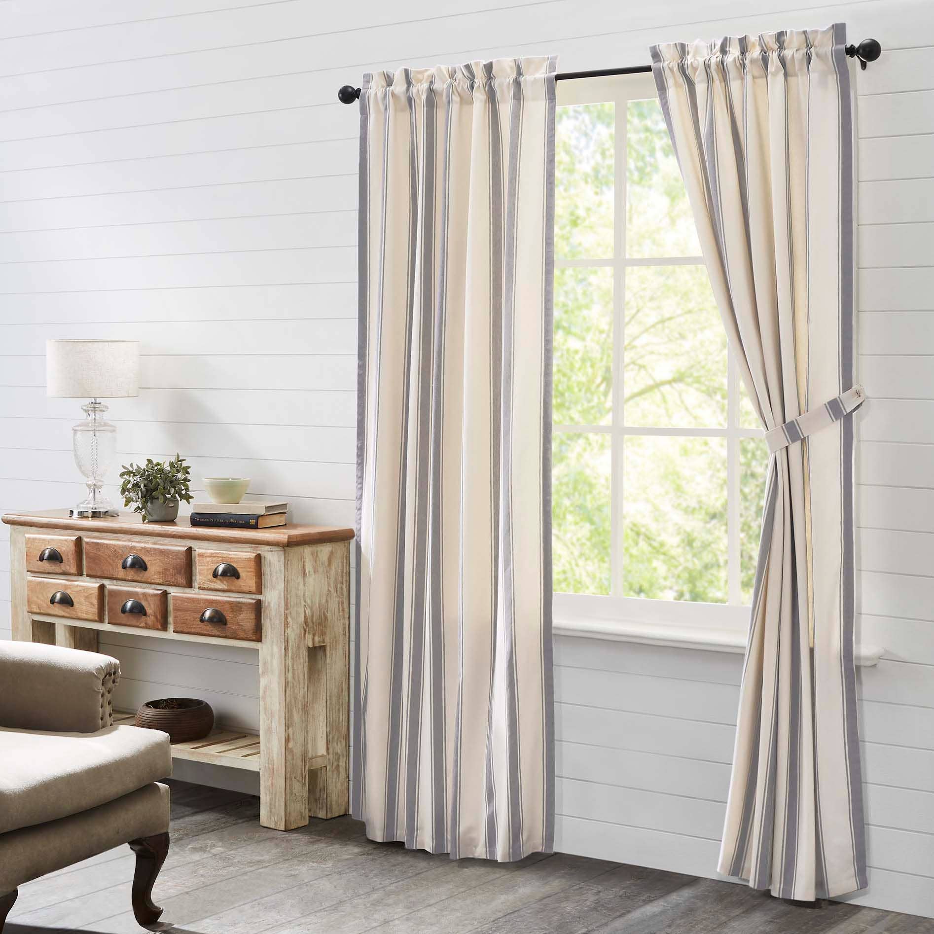 VHC Brands - Grace Grain Sack Stripe Panel | Mayflower Mercantile