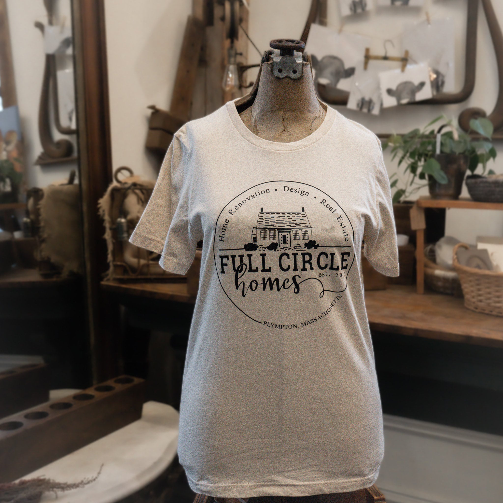LIMITED STOCK! Full Circle Homes Short Sleeve T-Shirt - Cream ...