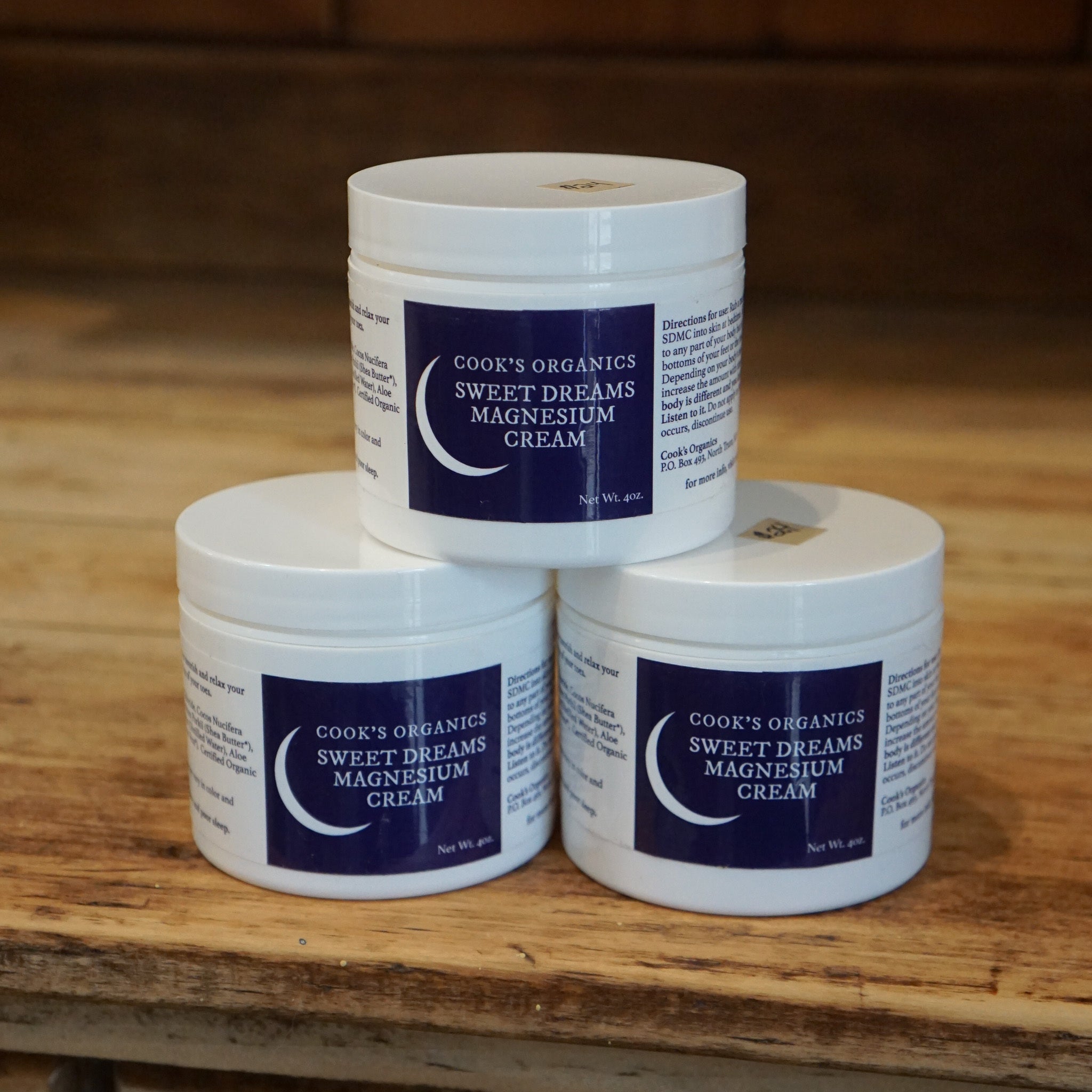 Sweet Dreams Magnesium Cream by Cook's Organics | Mayflower Mercantile
