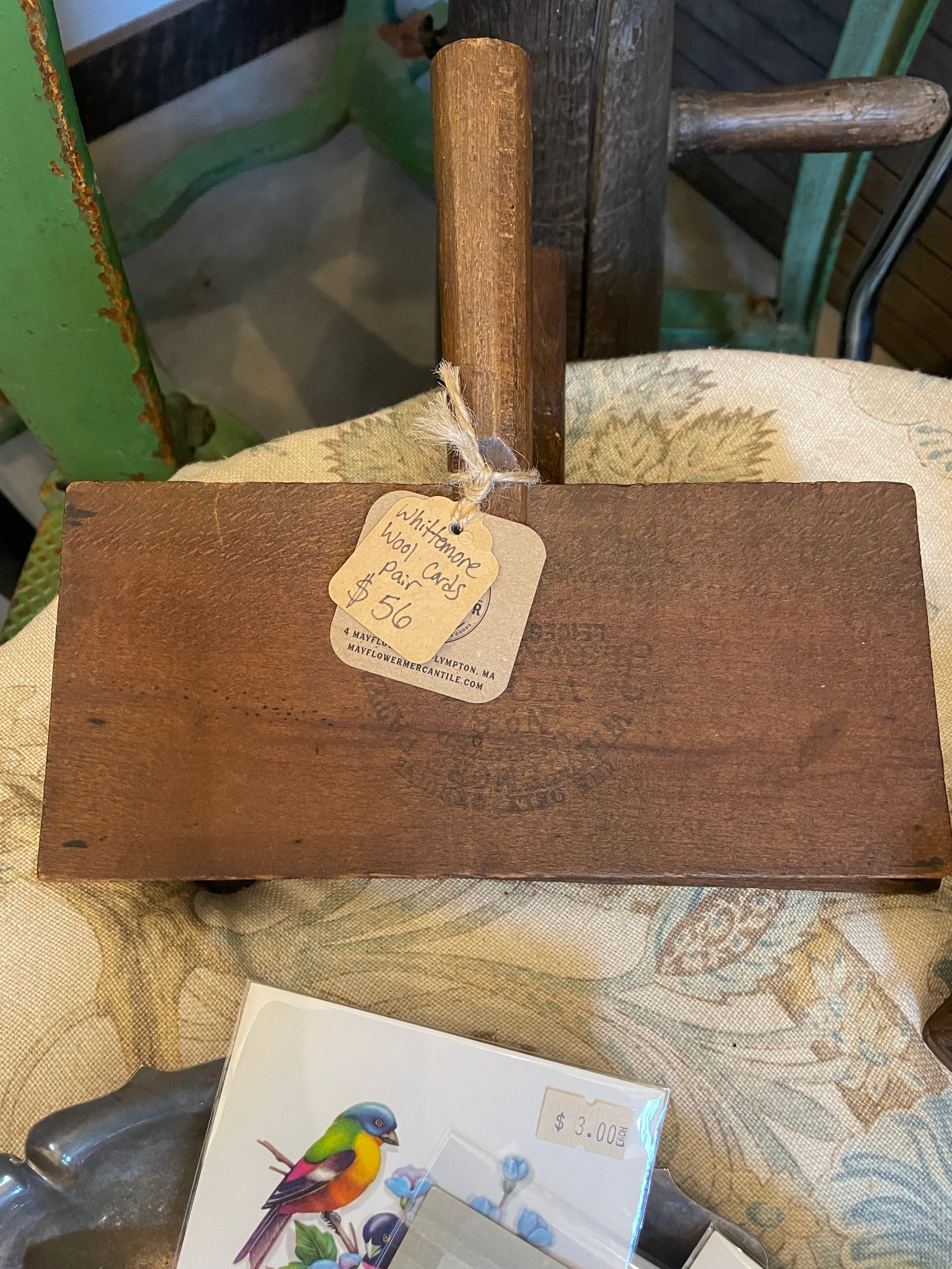 Whittemore No. 8 Wool Cards / Pair | Mayflower Mercantile