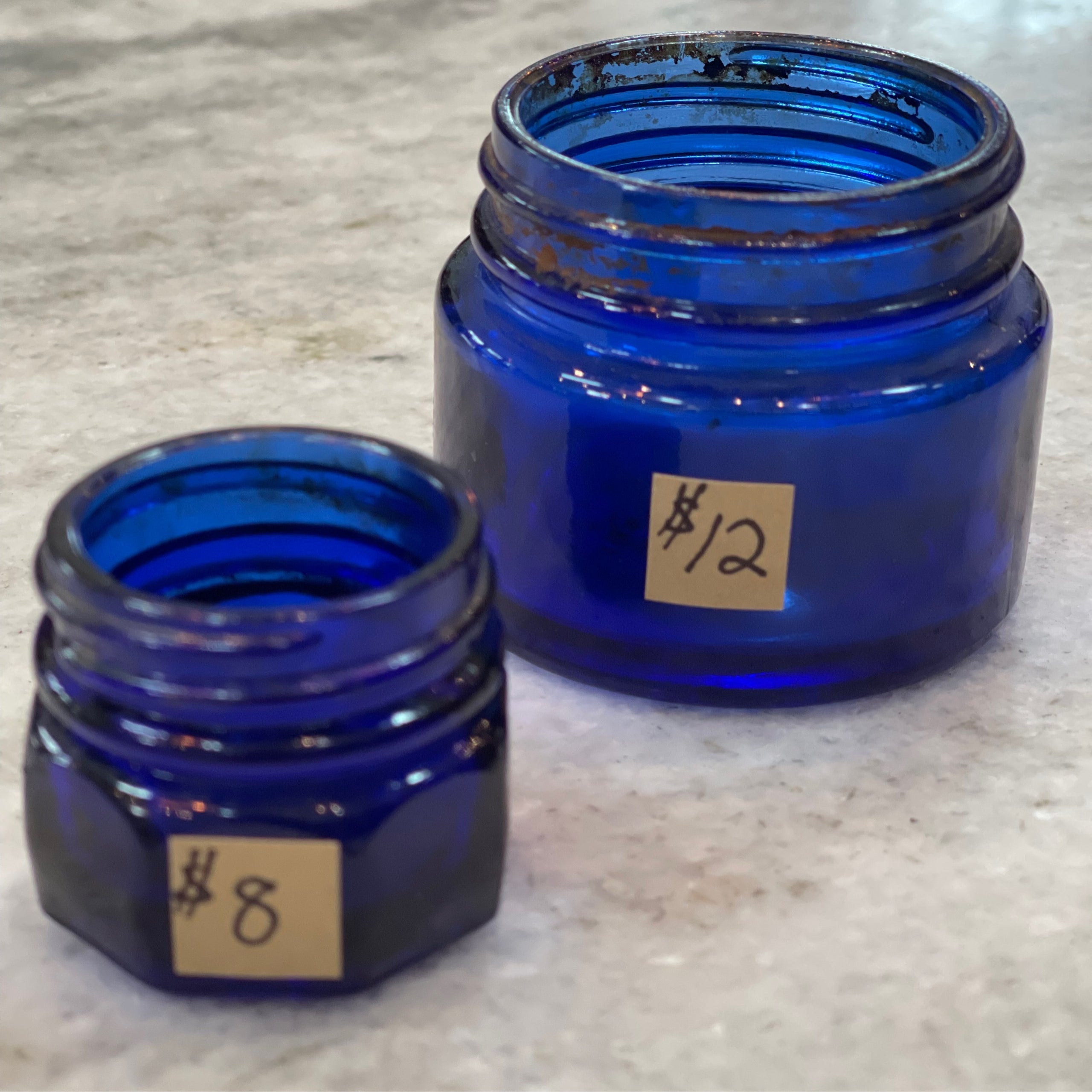 Blue Glass Jars | Mayflower Mercantile