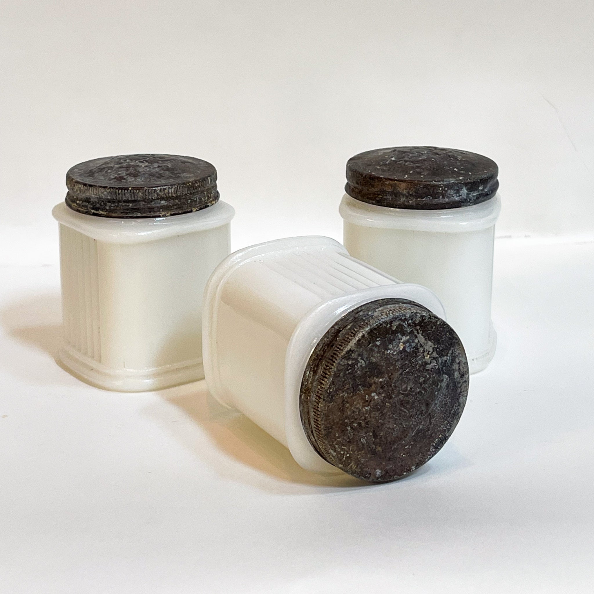 Milk Glass Jars | Mayflower Mercantile