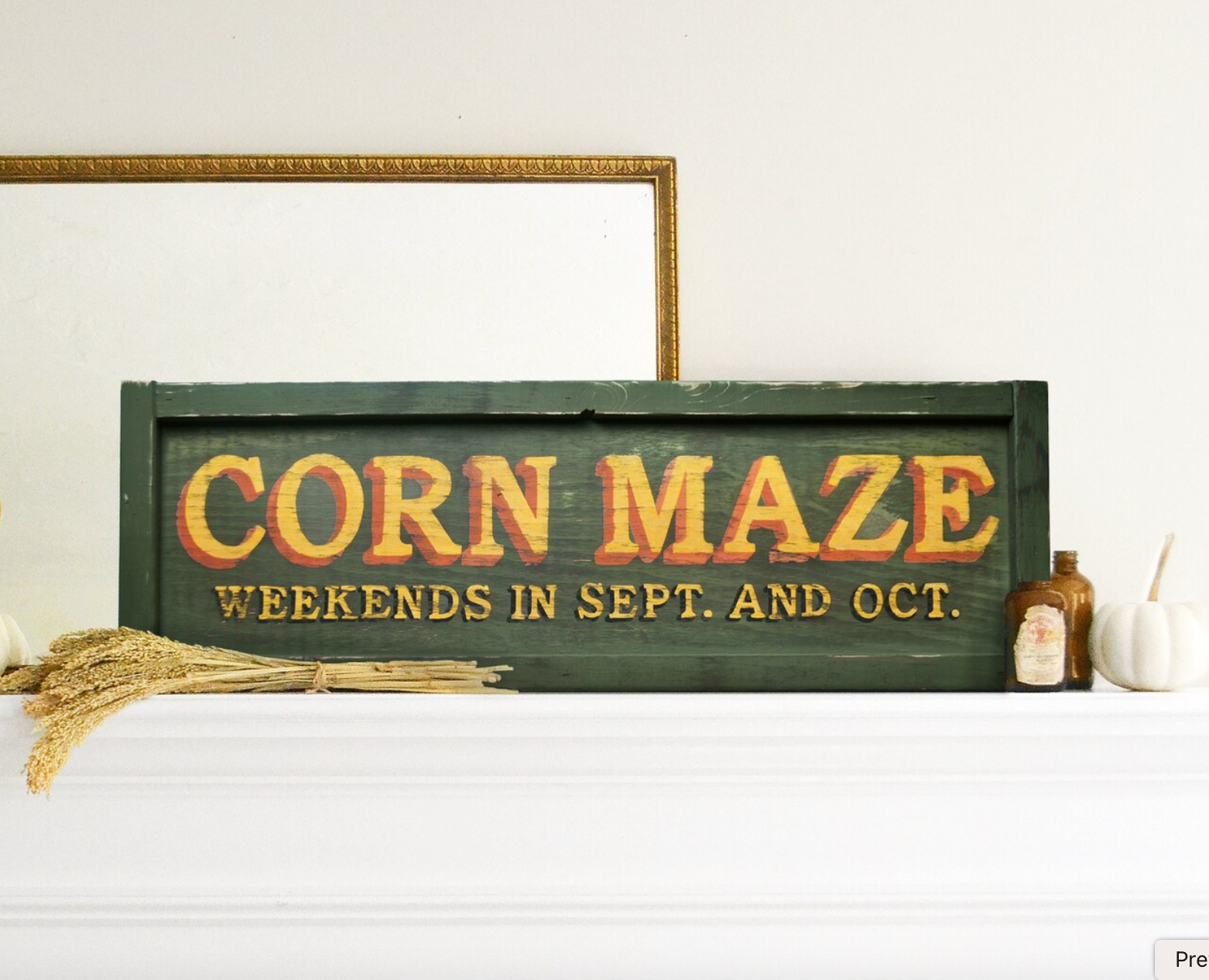 Corn Maze Sign by Pewter & Sage | Mayflower Mercantile