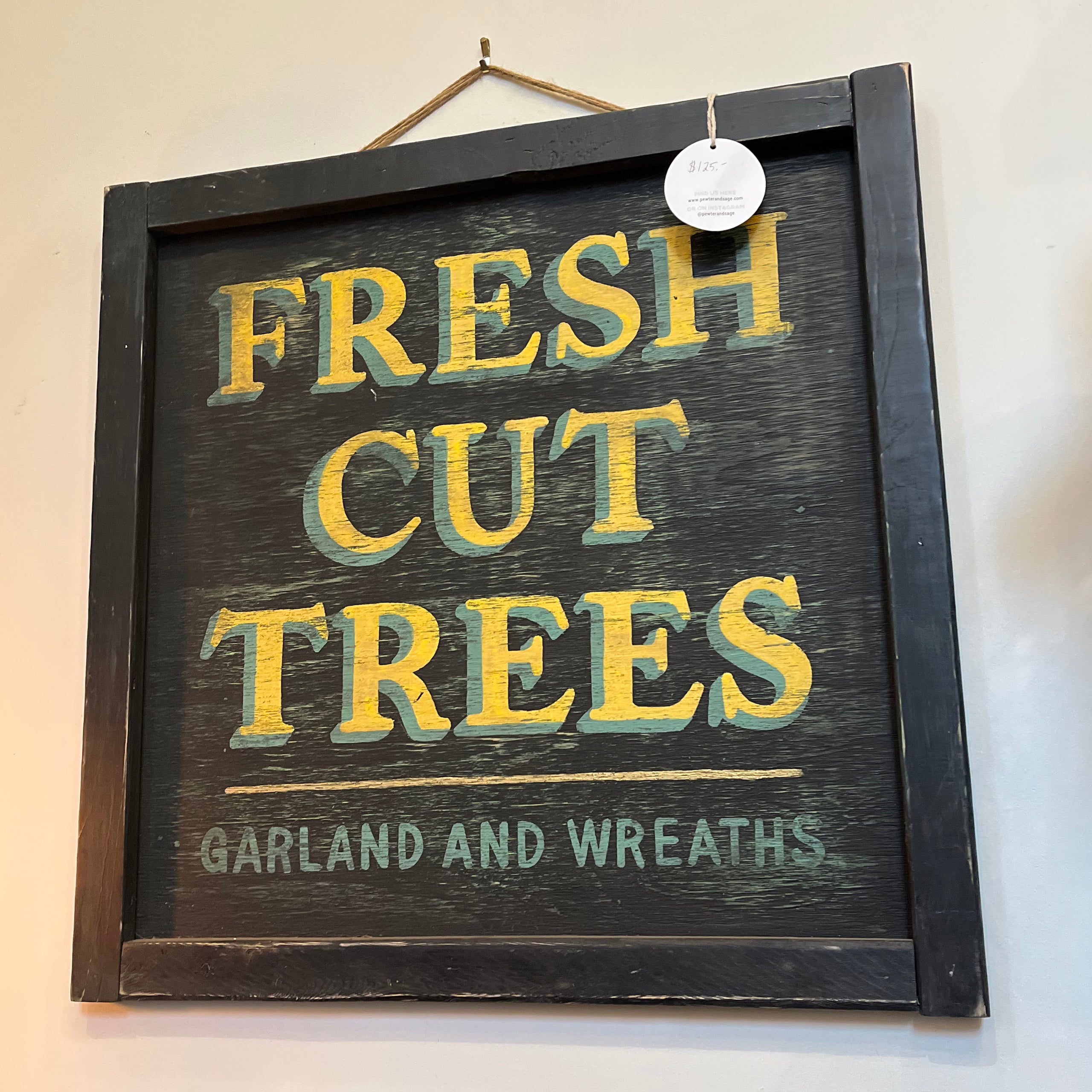 Fresh Cut Trees Sign by Pewter & Sage | Mayflower Mercantile