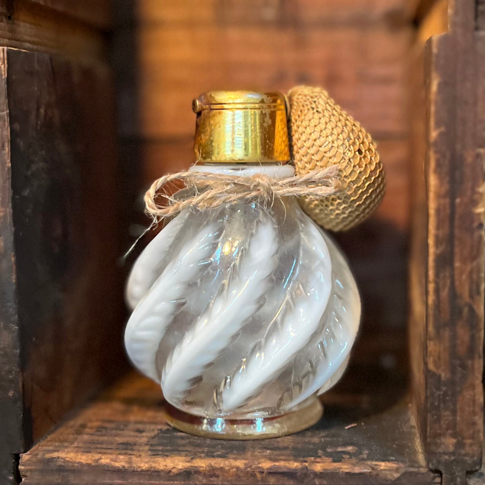 Antique Glass Atomizer Perfume Bottle | Mayflower Mercantile
