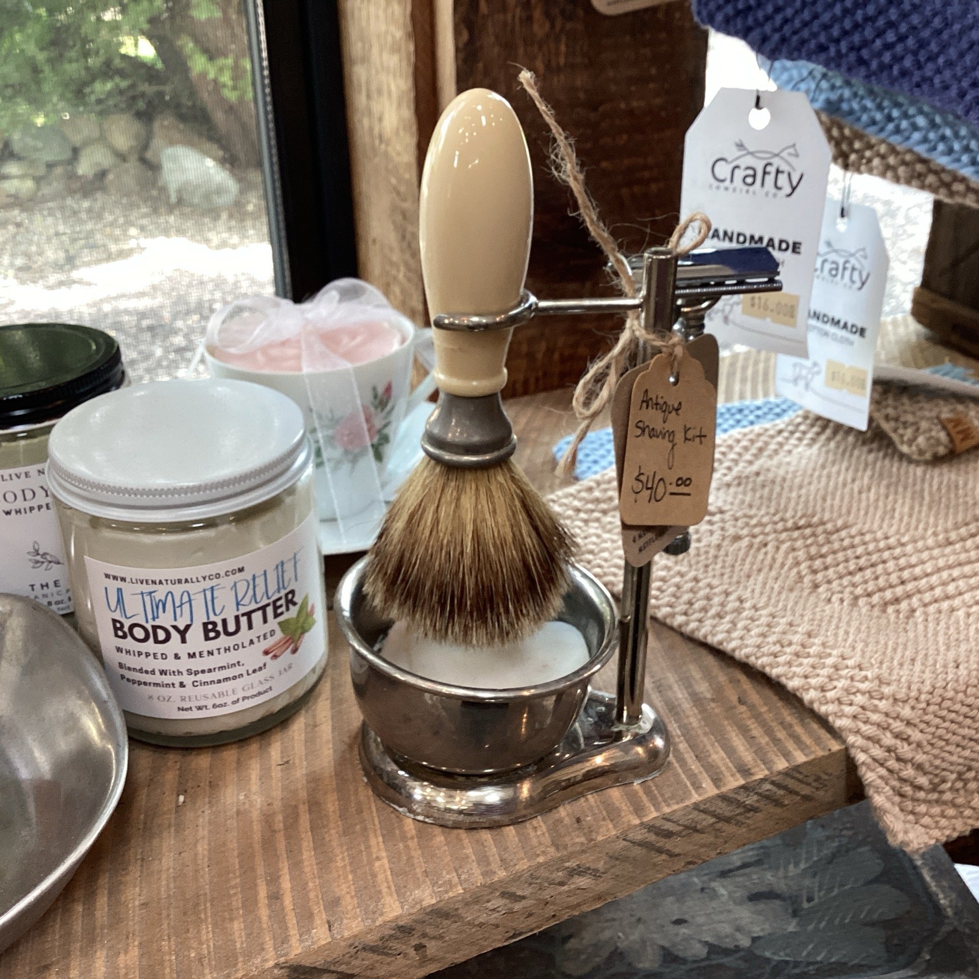 Antique Shaving Kit | Mayflower Mercantile