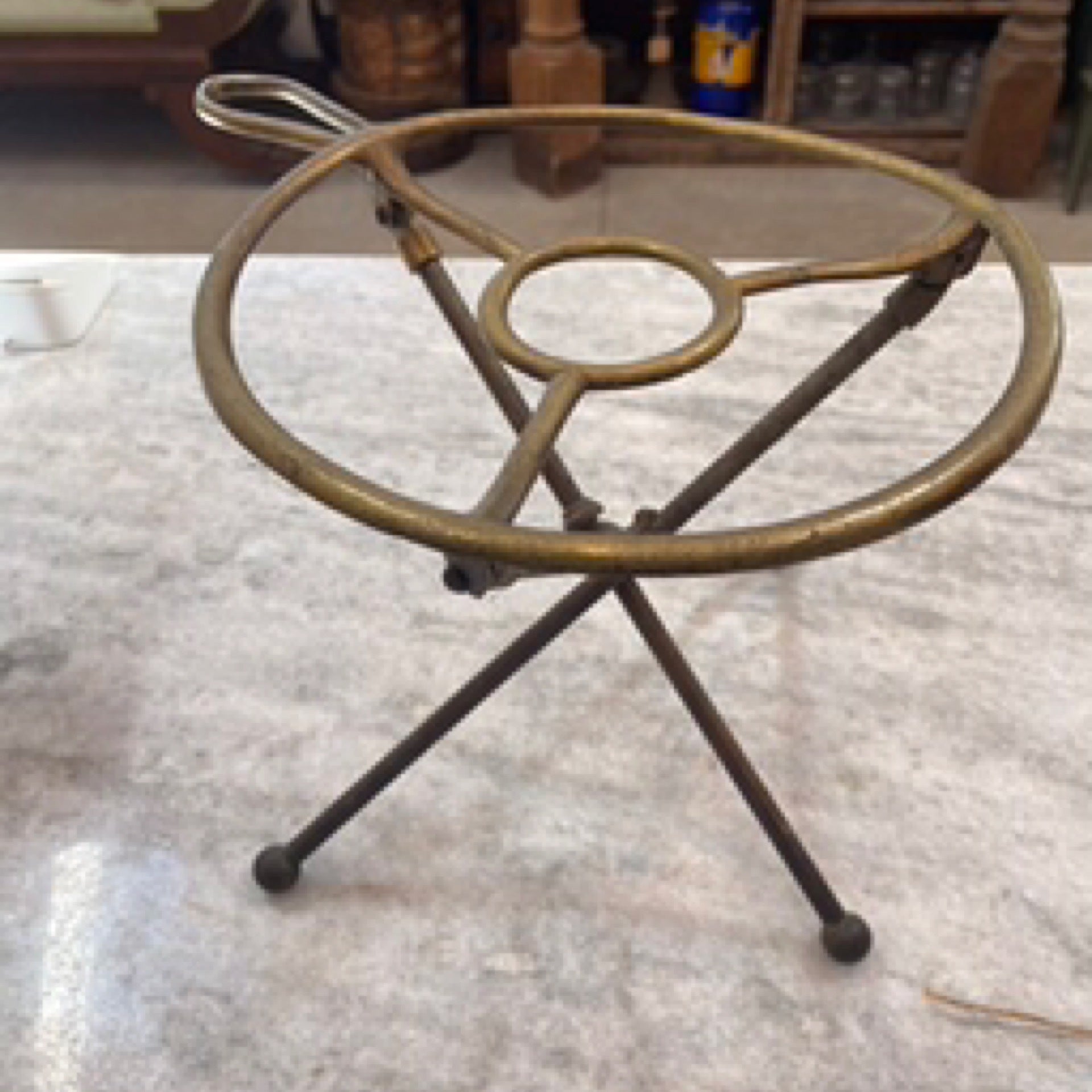 Brass Tea Kettle Stand | Mayflower Mercantile