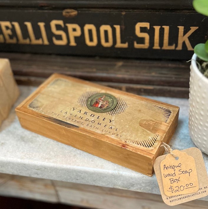 Antique Wooden Soap Box | Mayflower Mercantile
