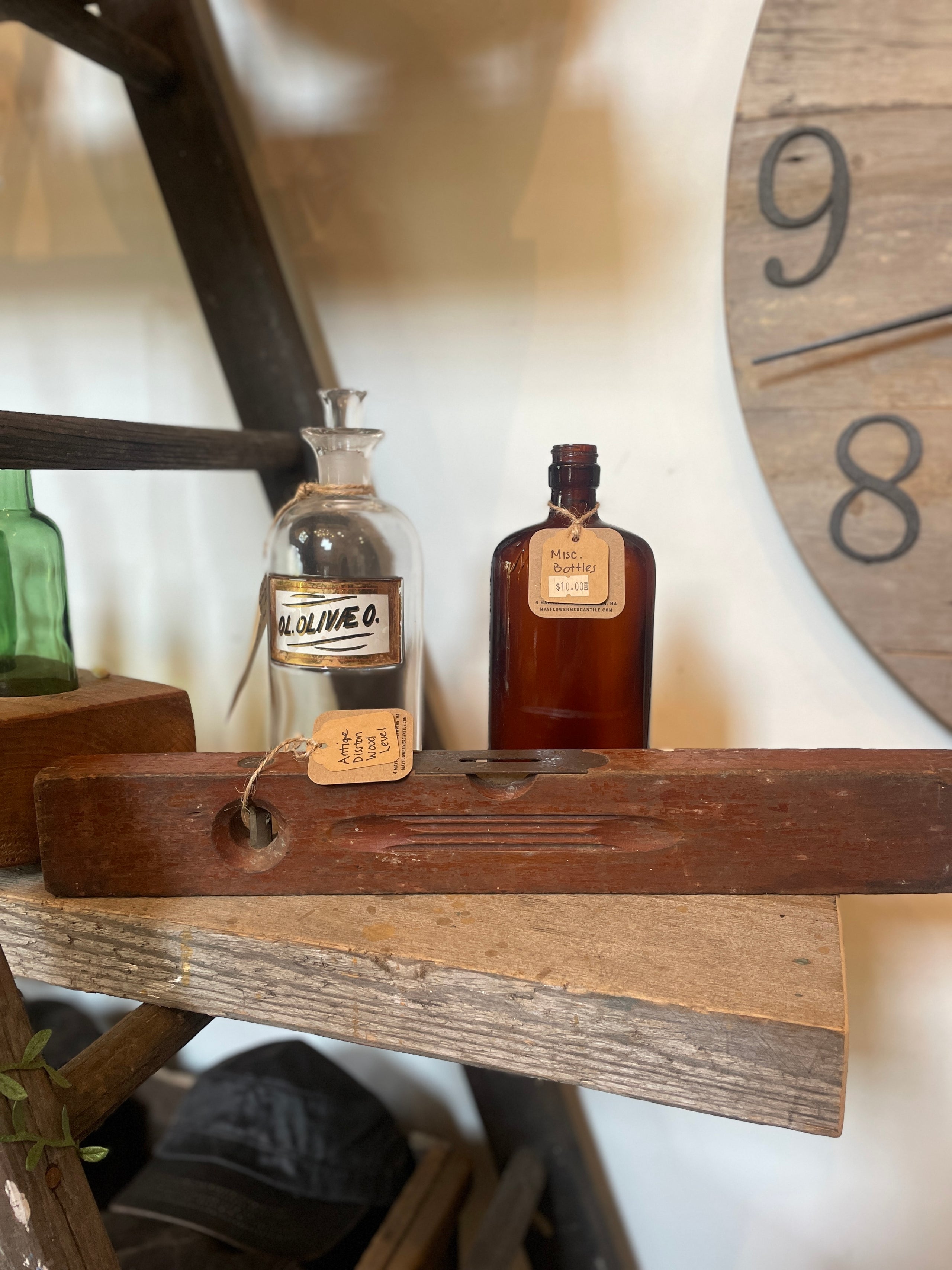 Antique Disston Wood Level | Mayflower Mercantile
