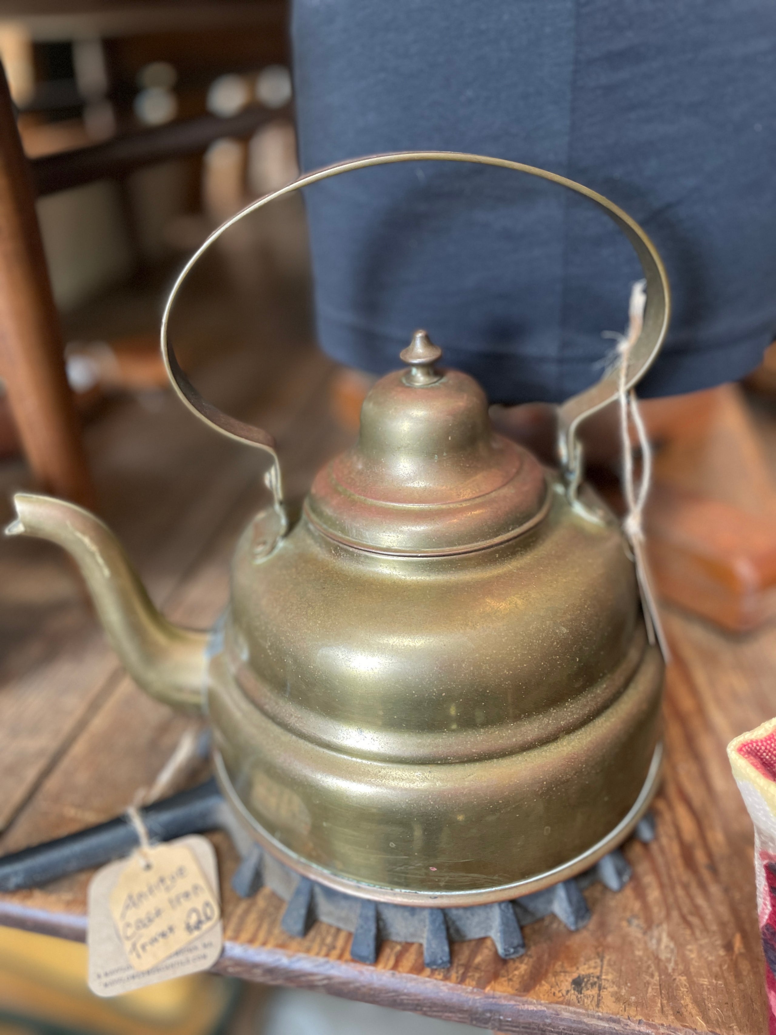 Antique Brass German Teapot | Mayflower Mercantile