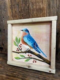 Blue Bird Sign by Pewter & Sage | Mayflower Mercantile